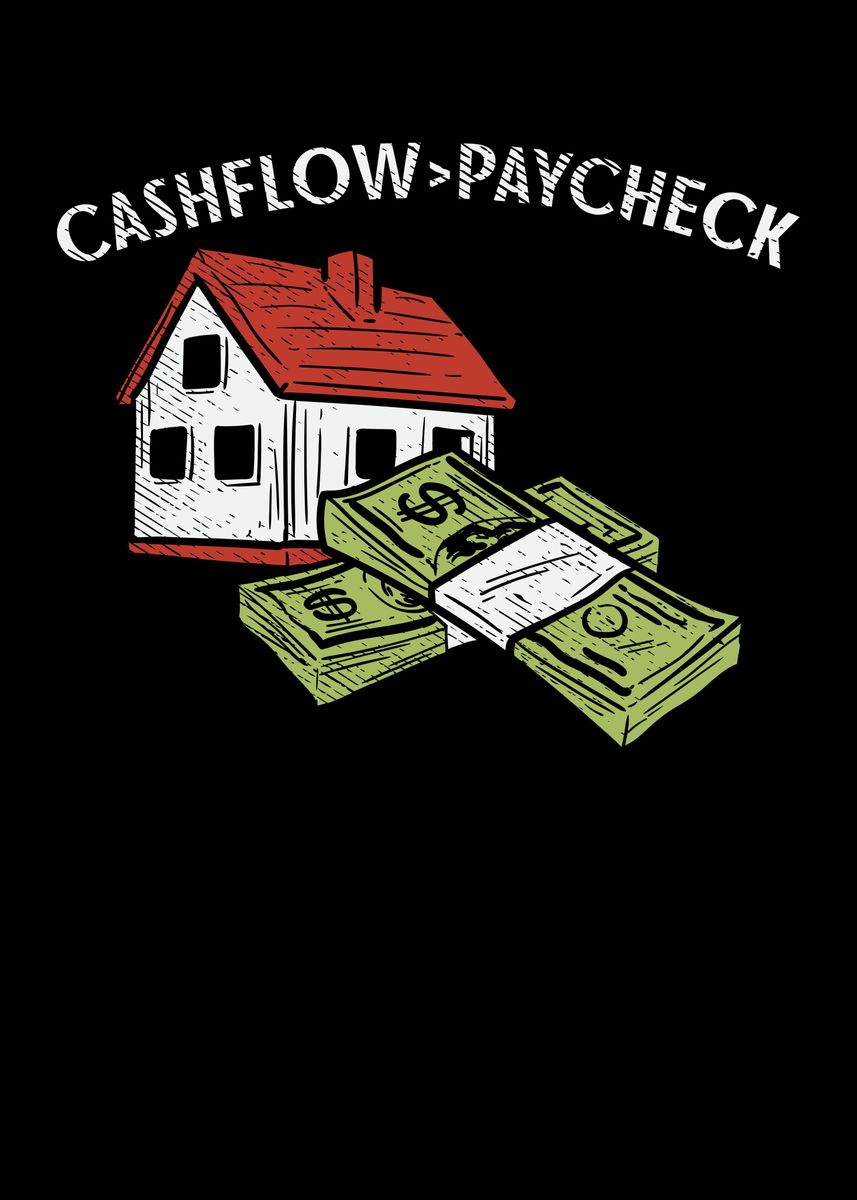 'Cashflow bigger than' Poster, picture, metal print, paint by Uwe ...