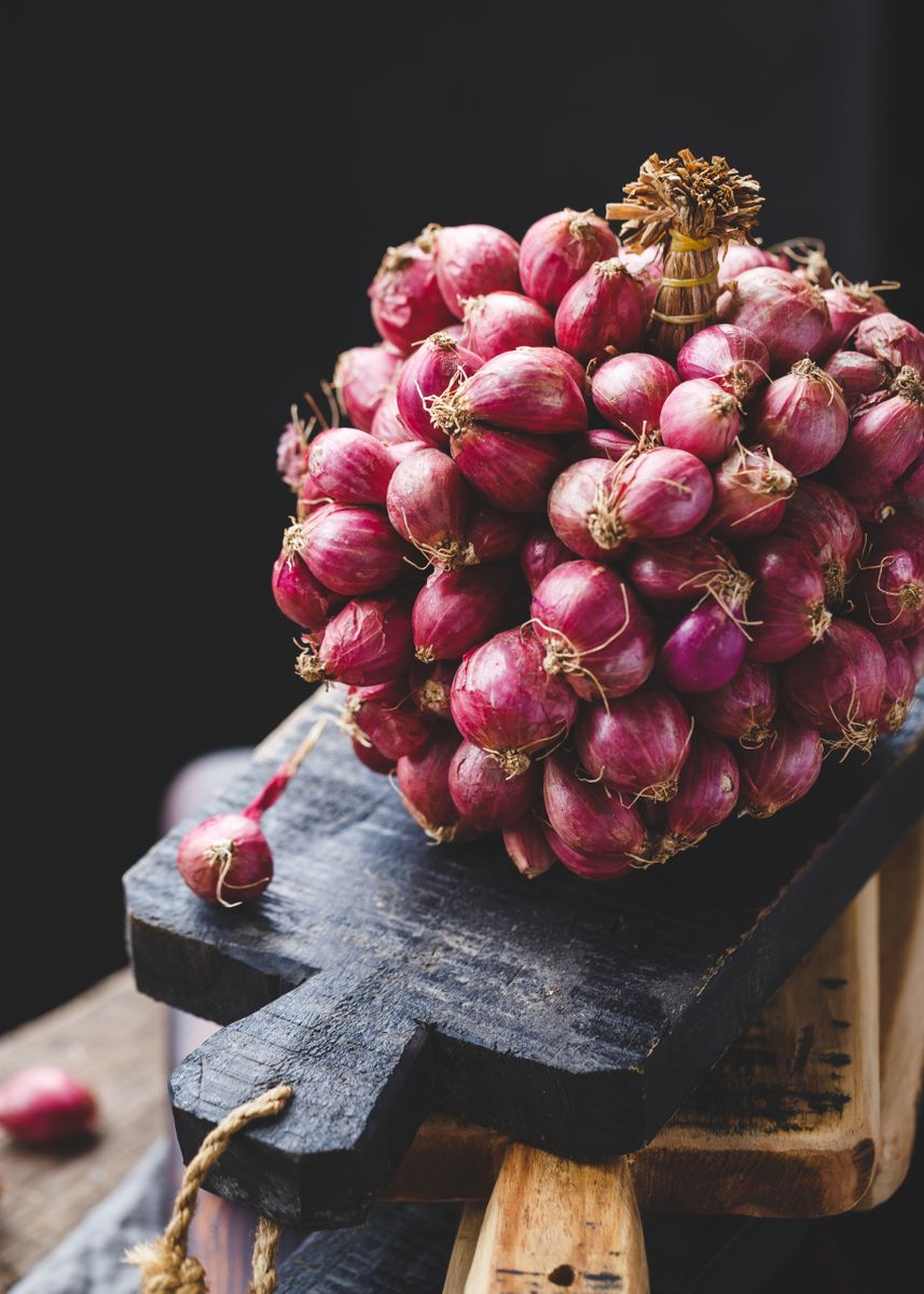 'Fresh shallots' Poster, picture, metal print, paint by TaTu Art | Displate