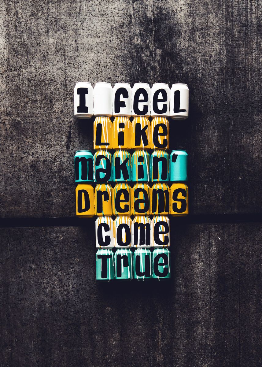 'Dreams come true Poster' Poster, picture, metal print, paint by Miyako ...