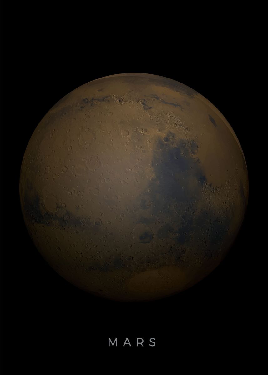 'mars planet space poster' Poster by sarta sarta | Displate