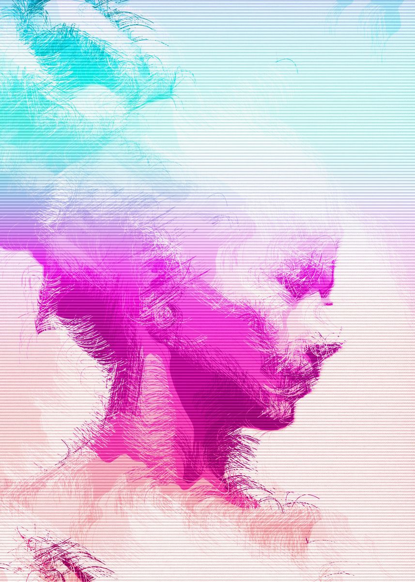 'Abstract Portrait' Poster, picture, metal print, paint by 1x Merch ...