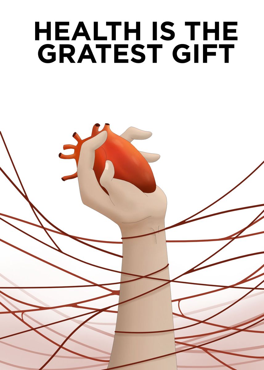 'Health Reminder' Poster, picture, metal print, paint by Syed Usman ...