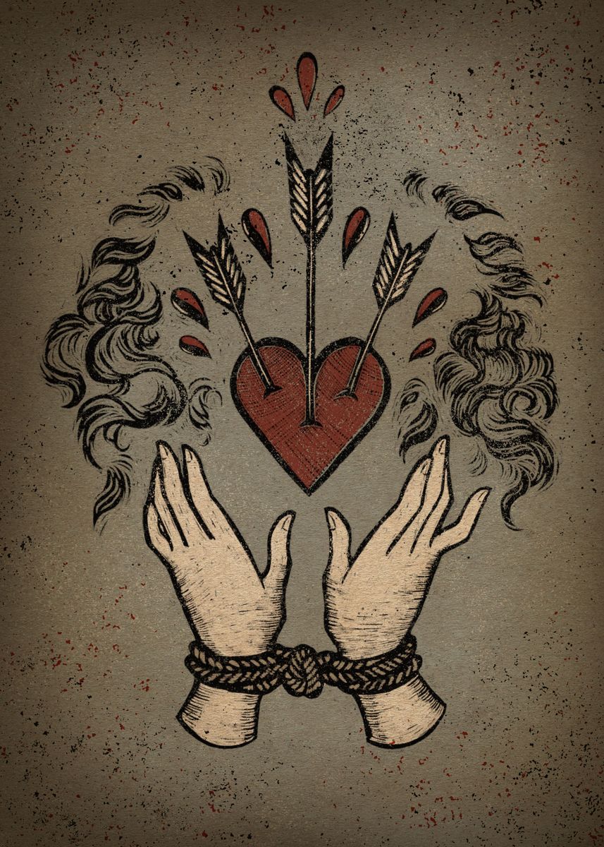 'Guard your heart ' Poster, picture, metal print, paint by Brenda Wren ...