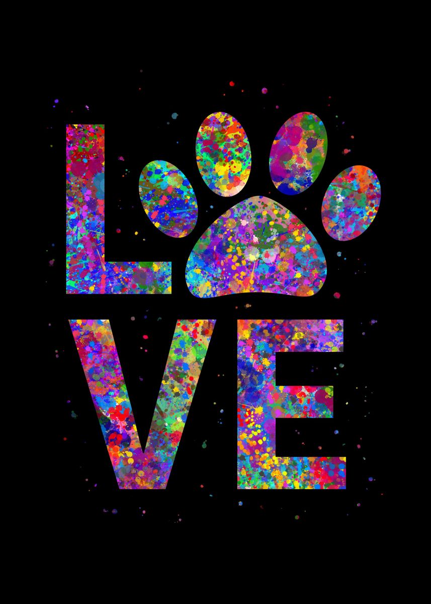 'Dog Lover' Poster by Yahya Art | Displate