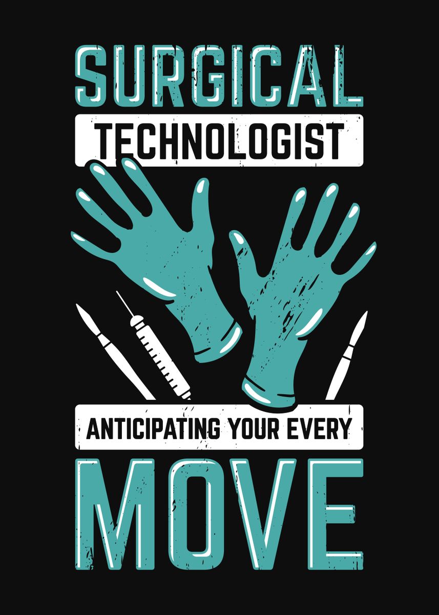 'Surgical Technologist ' Poster, picture, metal print, paint by Marcel ...
