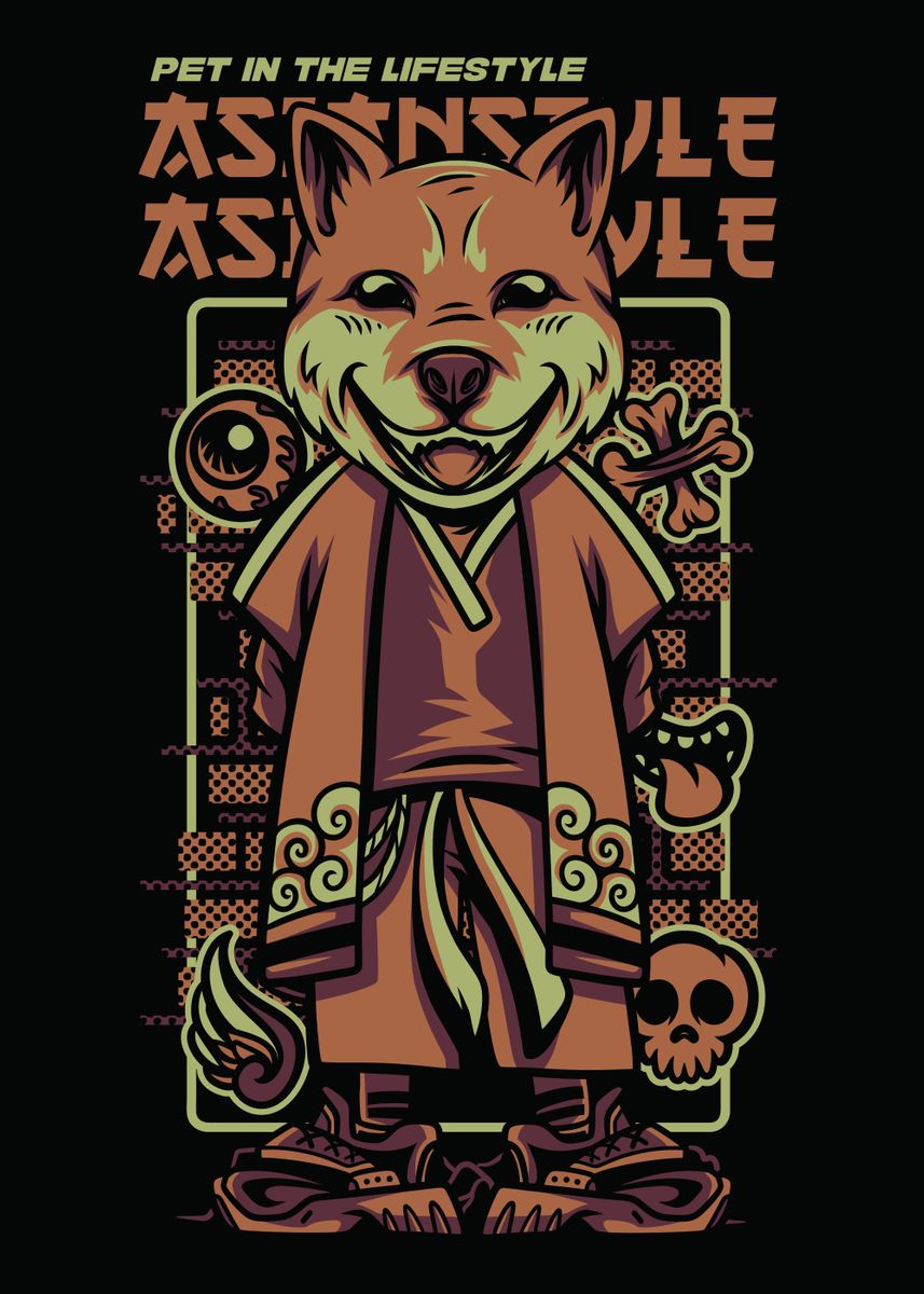 ' color swag animal ' Poster, picture, metal print, paint by Aliyah ...