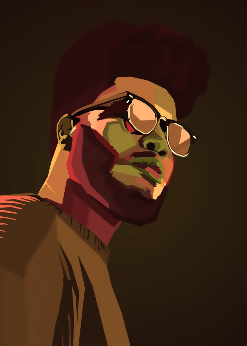 'khalid' Poster, picture, metal print, paint by Red Star | Displate