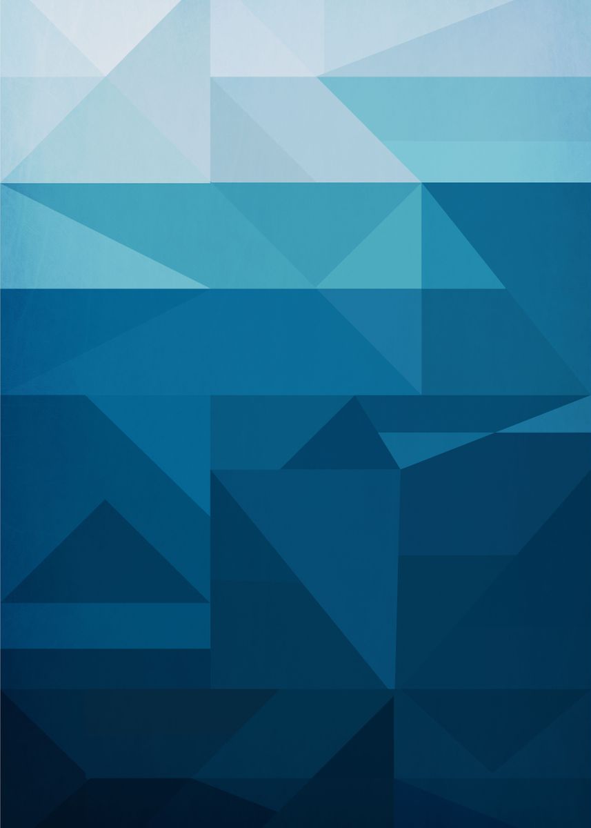 'Deep water tone ' Poster, picture, metal print, paint by Ricky Aditya ...