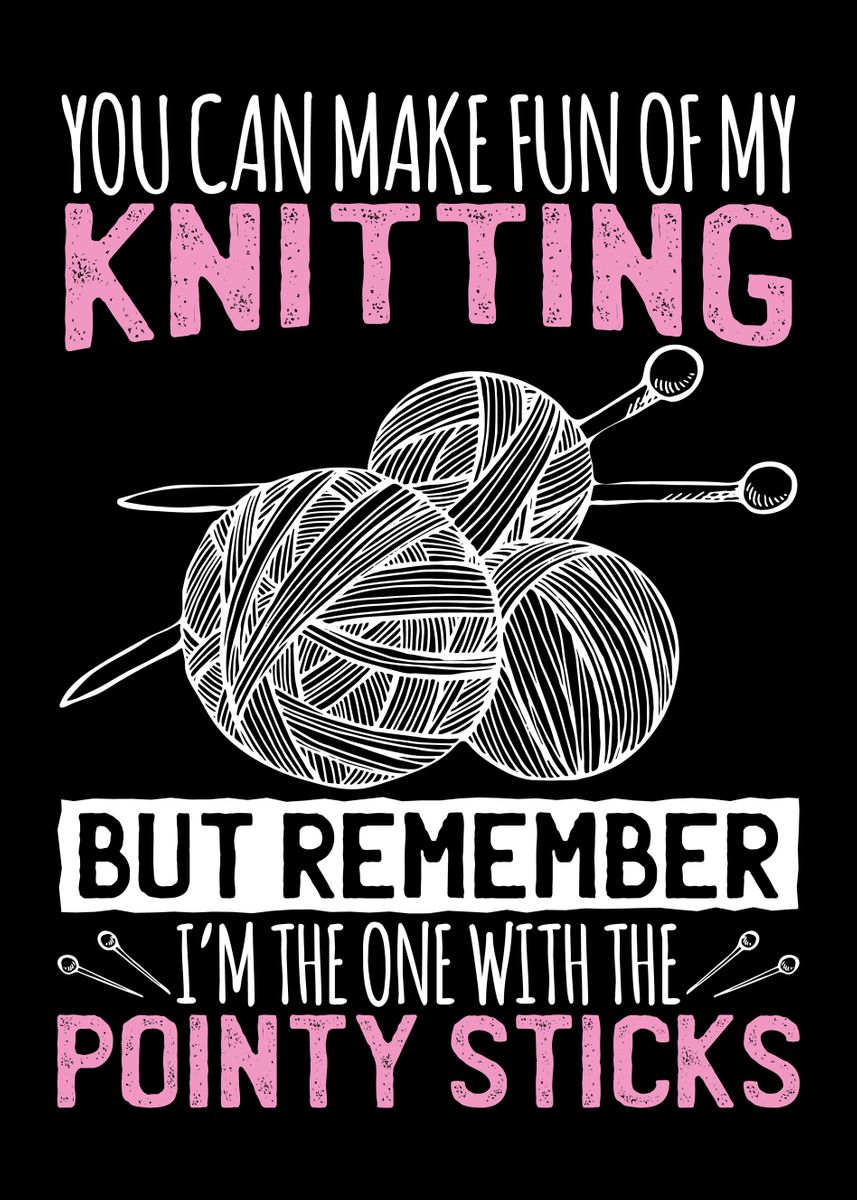 'Knitting Gifts' Poster by Steven Zimmer | Displate