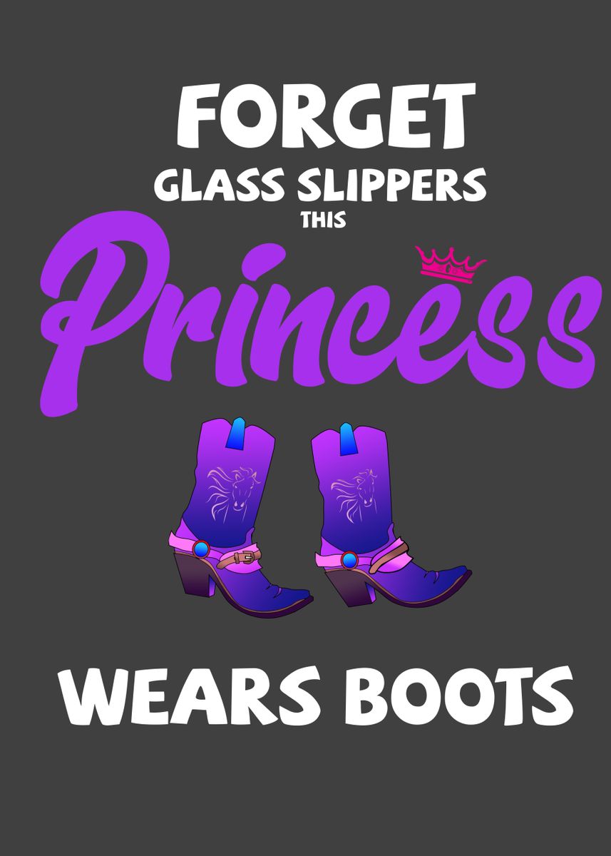 'Boots design for riders' Poster, picture, metal print, paint by ...