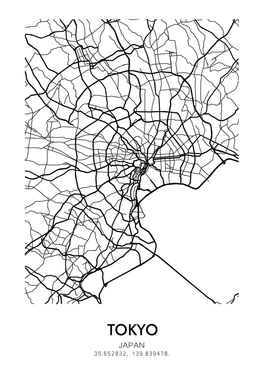 'Tokyo' Poster by Aliigal Artwork | Displate