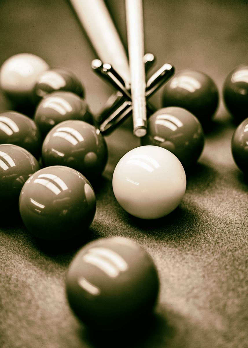 'Snooker' Poster, picture, metal print, paint by Lasse A | Displate