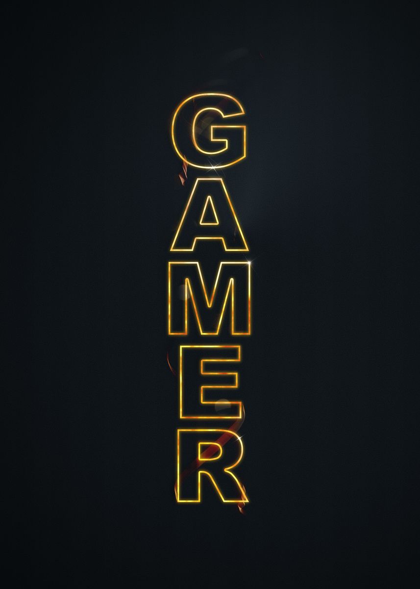 'Gold Gamer' Poster, picture, metal print, paint by Nico | Displate