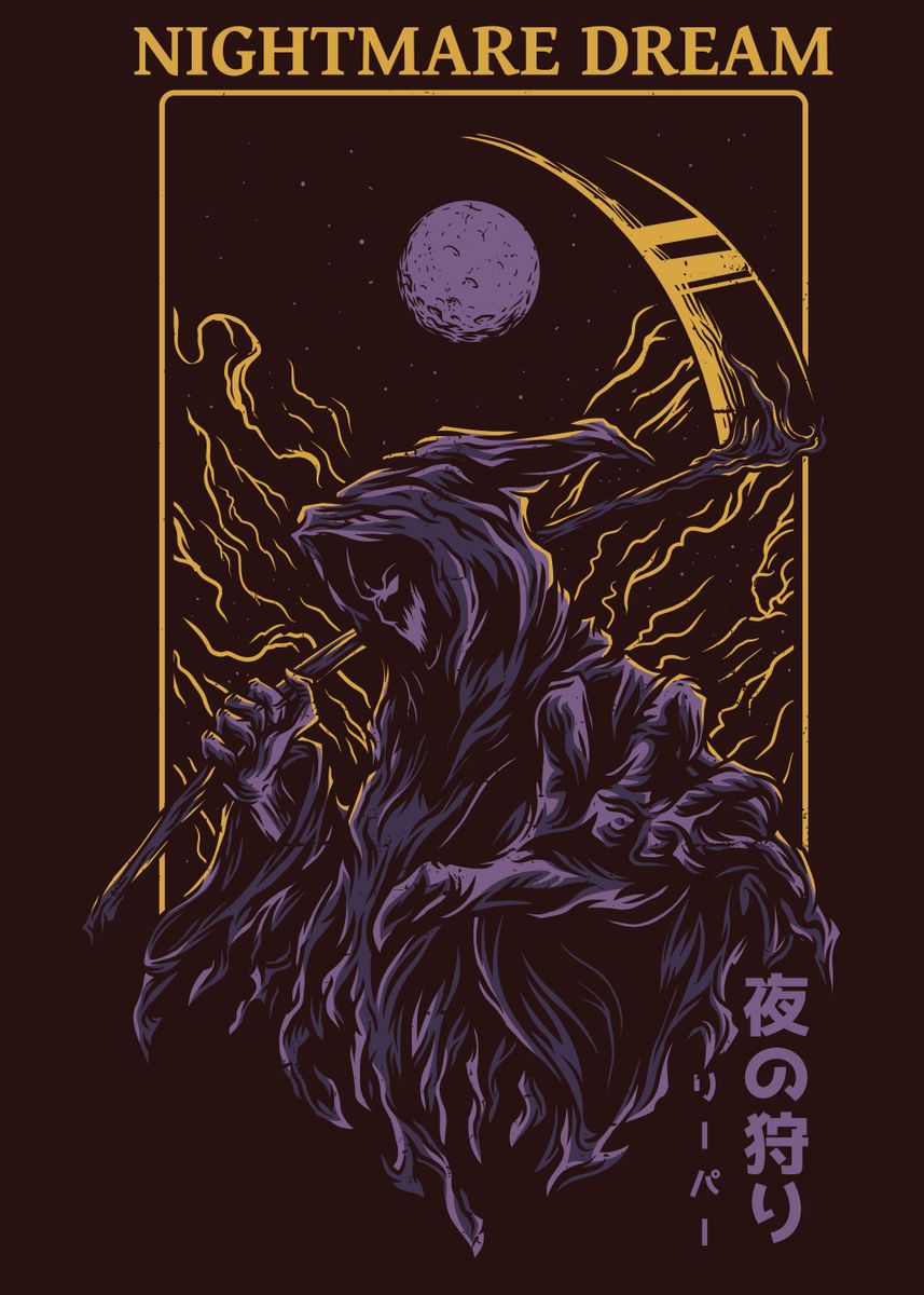 'grim reaper' Poster, picture, metal print, paint by Aliyah Aubrey ...