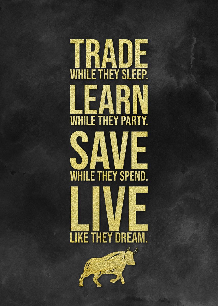'Trade While They Sleep' Poster, picture, metal print, paint by ...