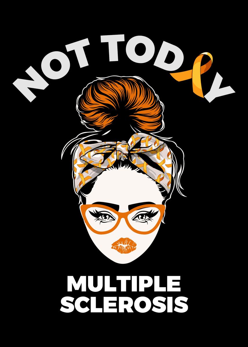 'Multiple Sclerosis Awarene' Poster, picture, metal print, paint by ...