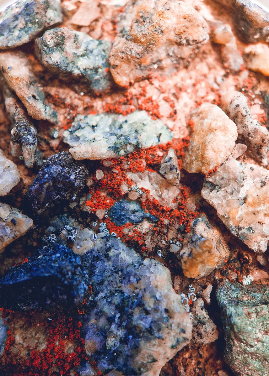 'Micro Rocks' Poster, picture, metal print, paint by Drew Gillie | Displate