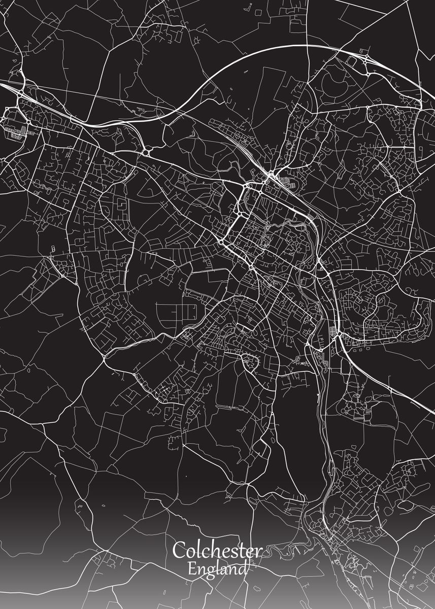 'Colchester City England' Poster, picture, metal print, paint by Gigi ...