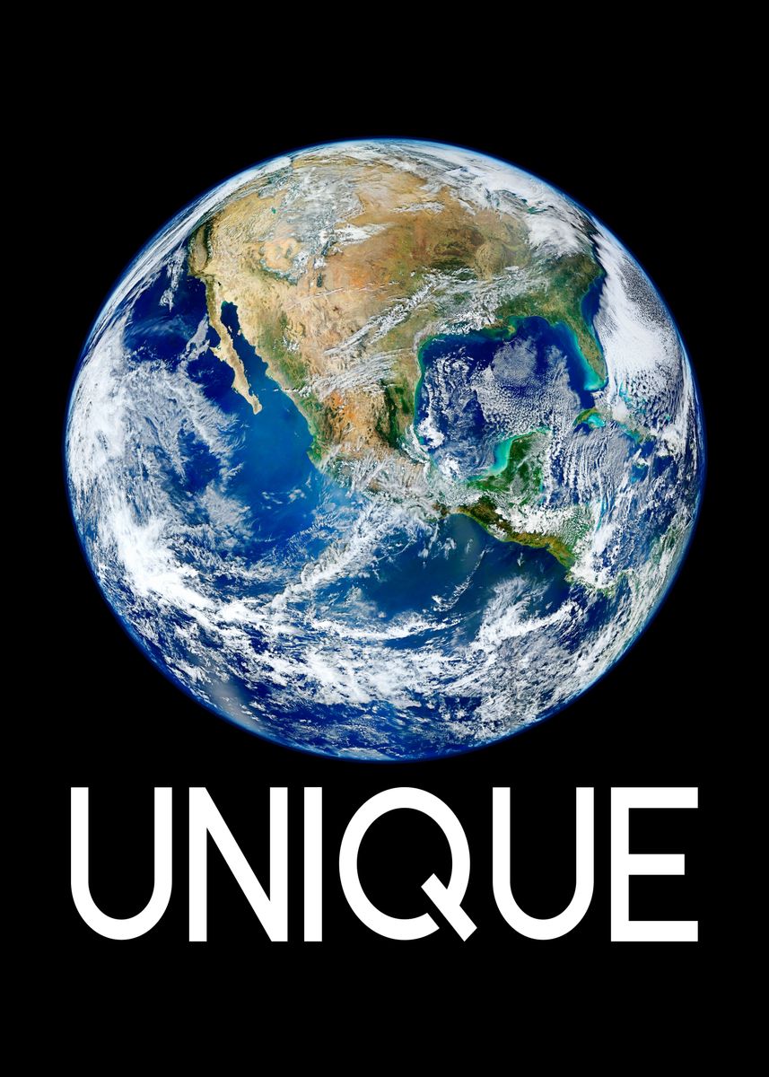 'UNIQUE PLANET EARTH' Poster by Christian | Displate