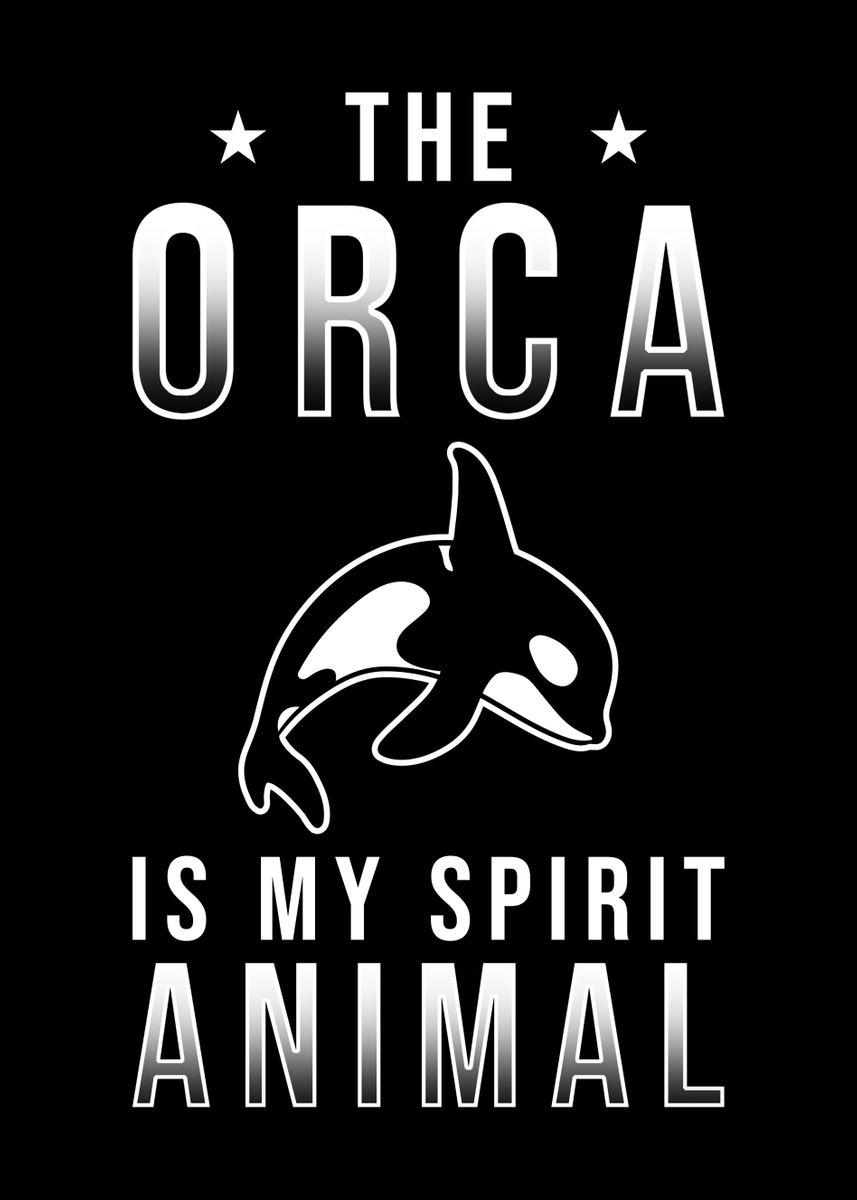 'Orca Killer Whale Spirit' Poster by schmugo | Displate