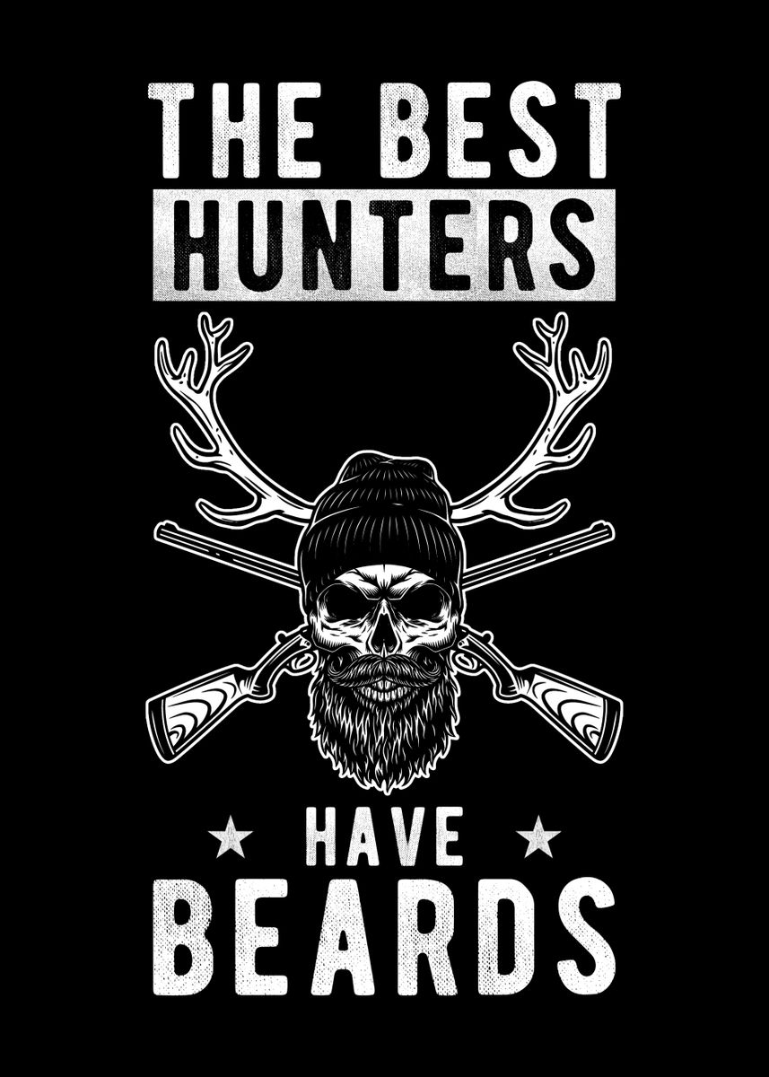 'Hunter Hunting Gift Saying' Poster by schmugo | Displate