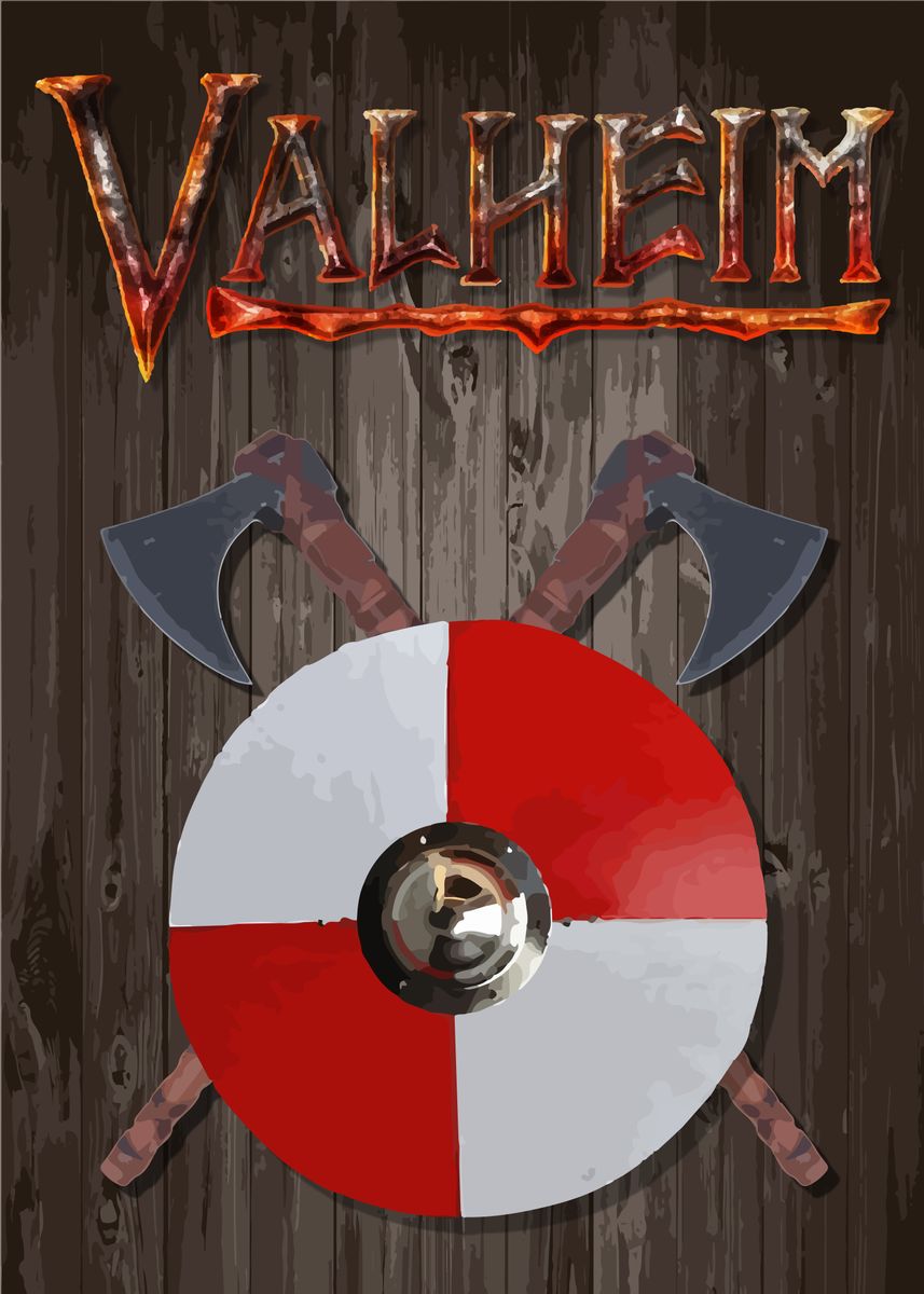 'Valheim Tribute' Poster, picture, metal print, paint by SeriousSam ...