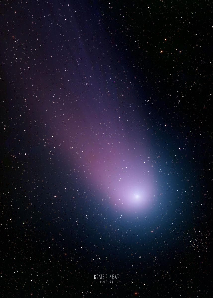 'Comet NEAT' Poster, picture, metal print, paint by Josh B | Displate