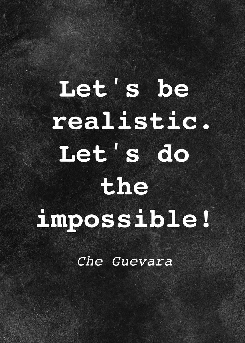 'Che Guevara Quote D028' Poster by Go Fonix | Displate