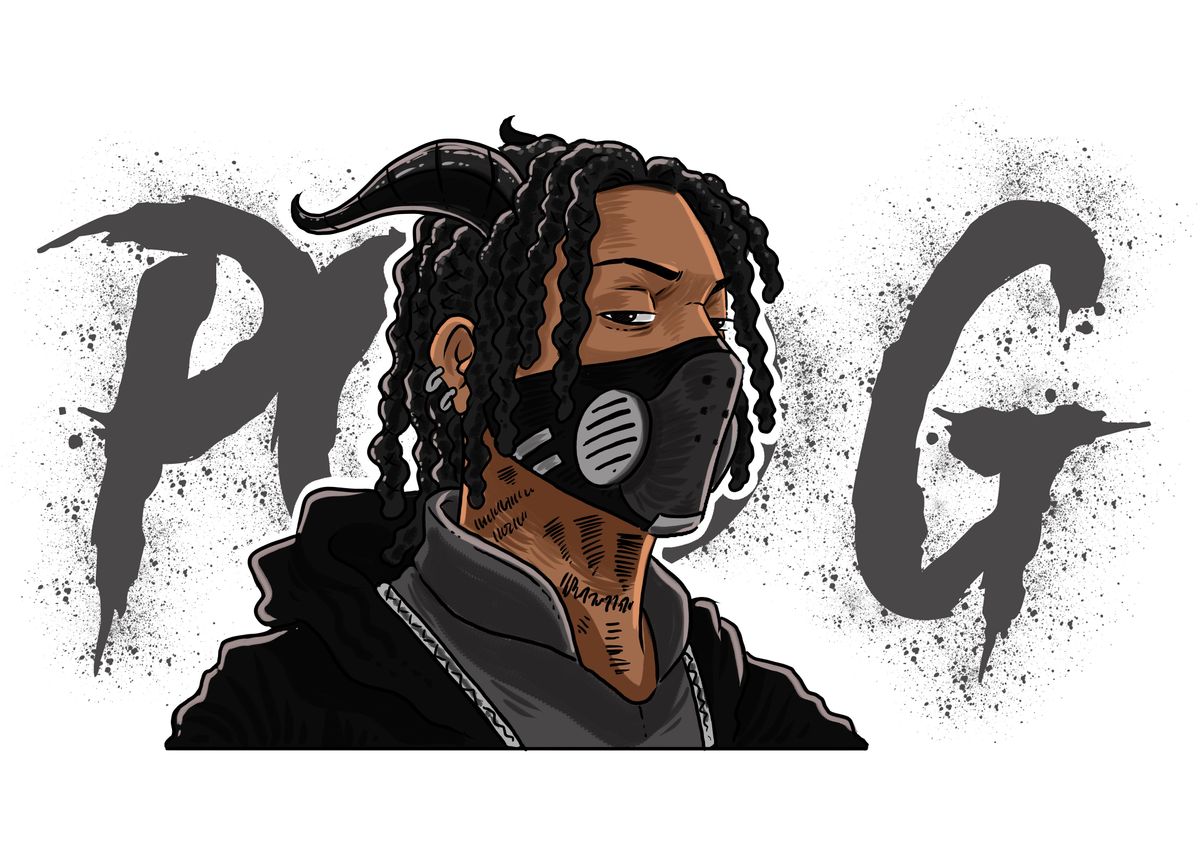 'Polo G Rapper' Poster by DrawForFun Art | Displate