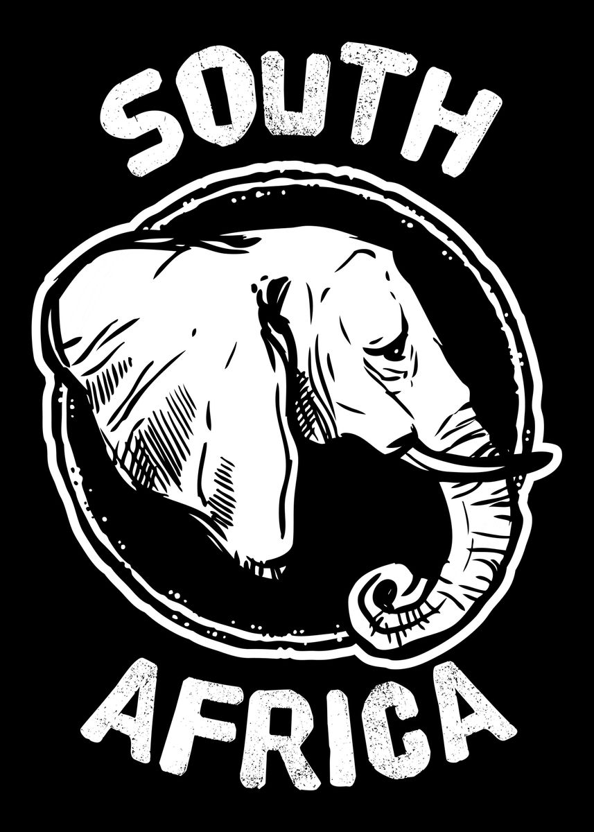 'South Africa RSA Gift' Poster, picture, metal print, paint by Hexor ...