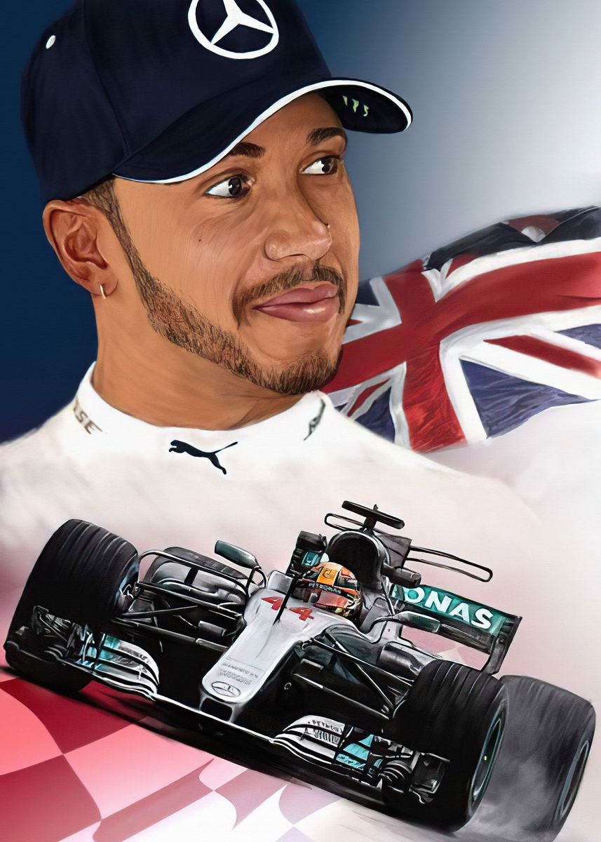 'lewis hamilton' Poster by JUN STUDIO | Displate