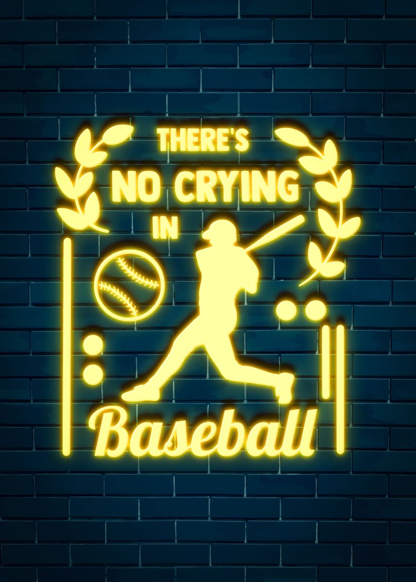 'Baseball' Poster, picture, metal print, paint by Smokin Art | Displate