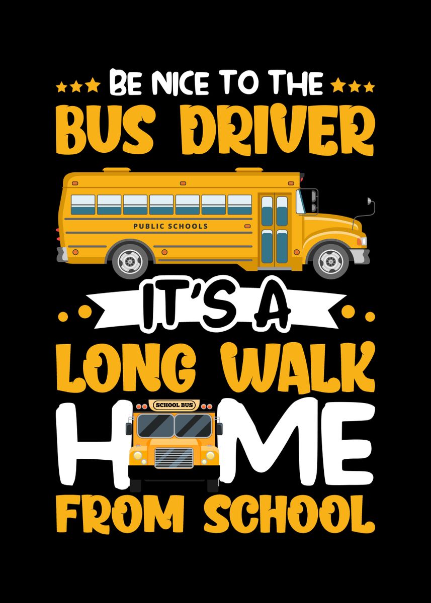 'Bus Design For School Bus' Poster, picture, metal print, paint by ...