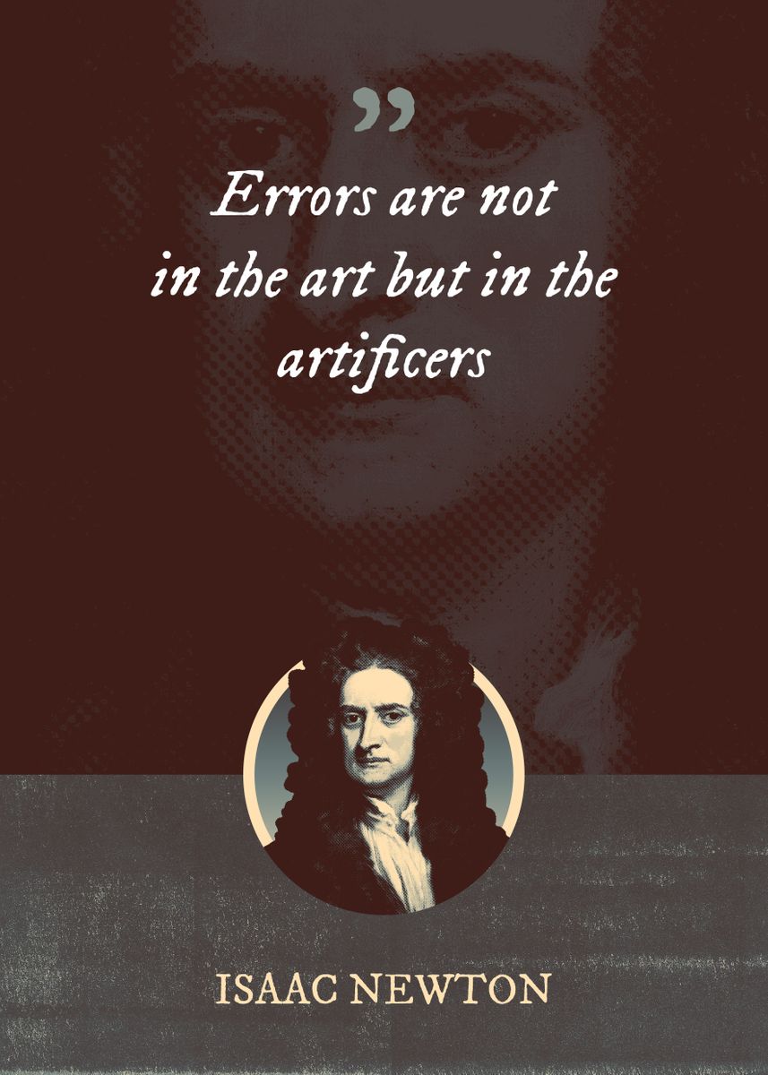 'Errors are not in the art ' Poster, picture, metal print, paint by ...