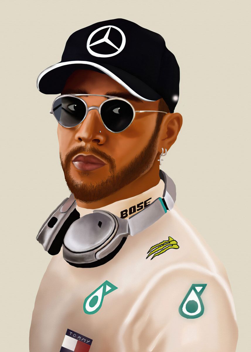 'lewis hamilton' Poster by JUN STUDIO | Displate