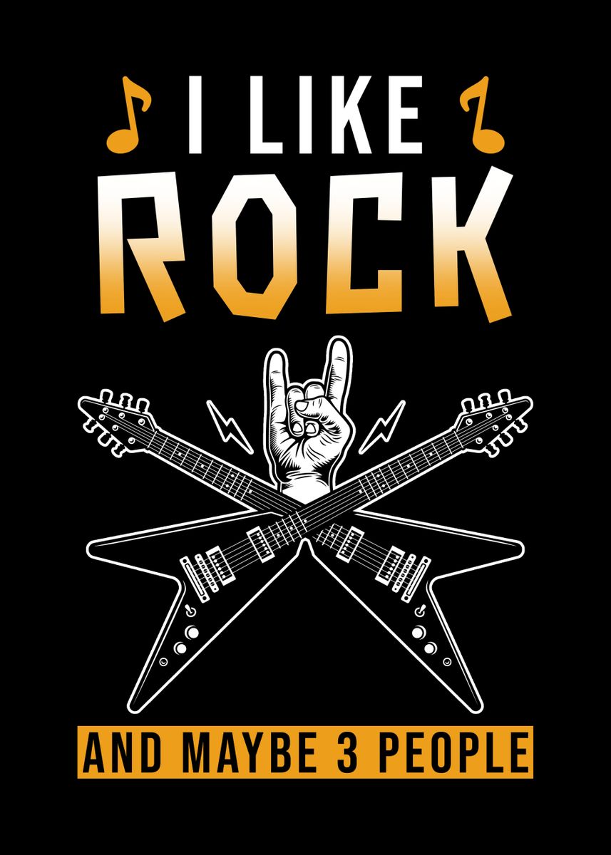 'Skirt Saying Funny Rocker' Poster, picture, metal print, paint by ...