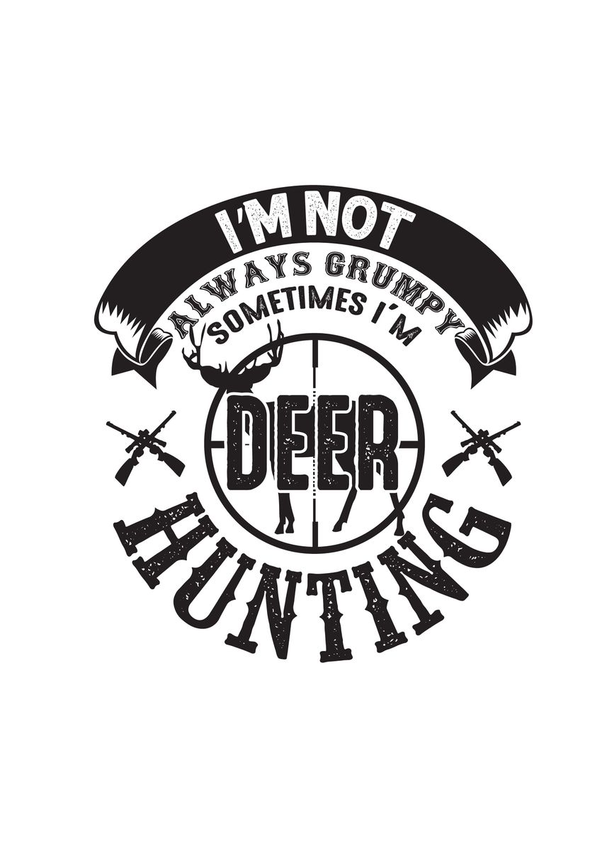 'Deer Hunting' Poster, picture, metal print, paint by Beone Digital ...