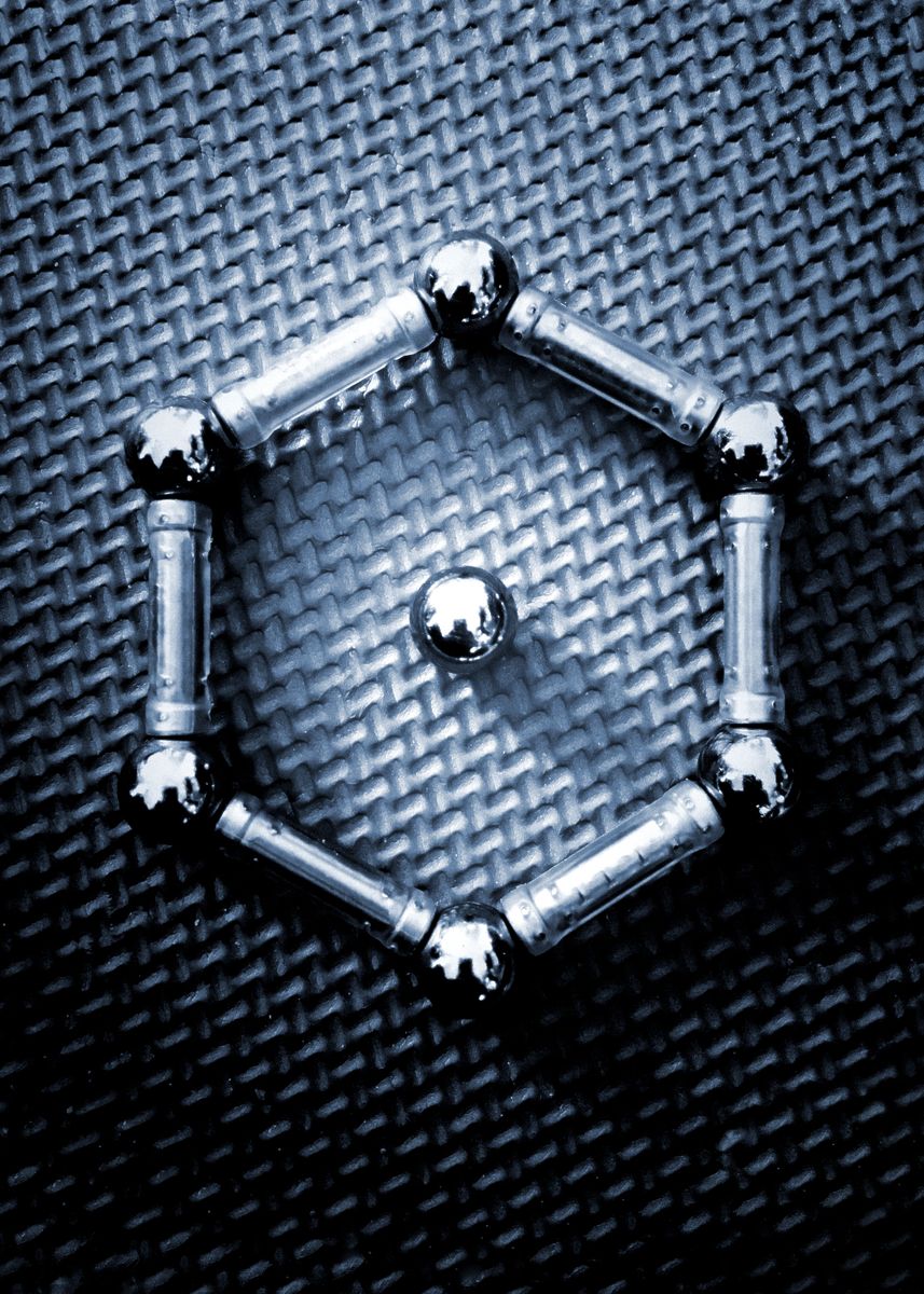 'Benzene Molecule Chemistry' Poster, picture, metal print, paint by ...