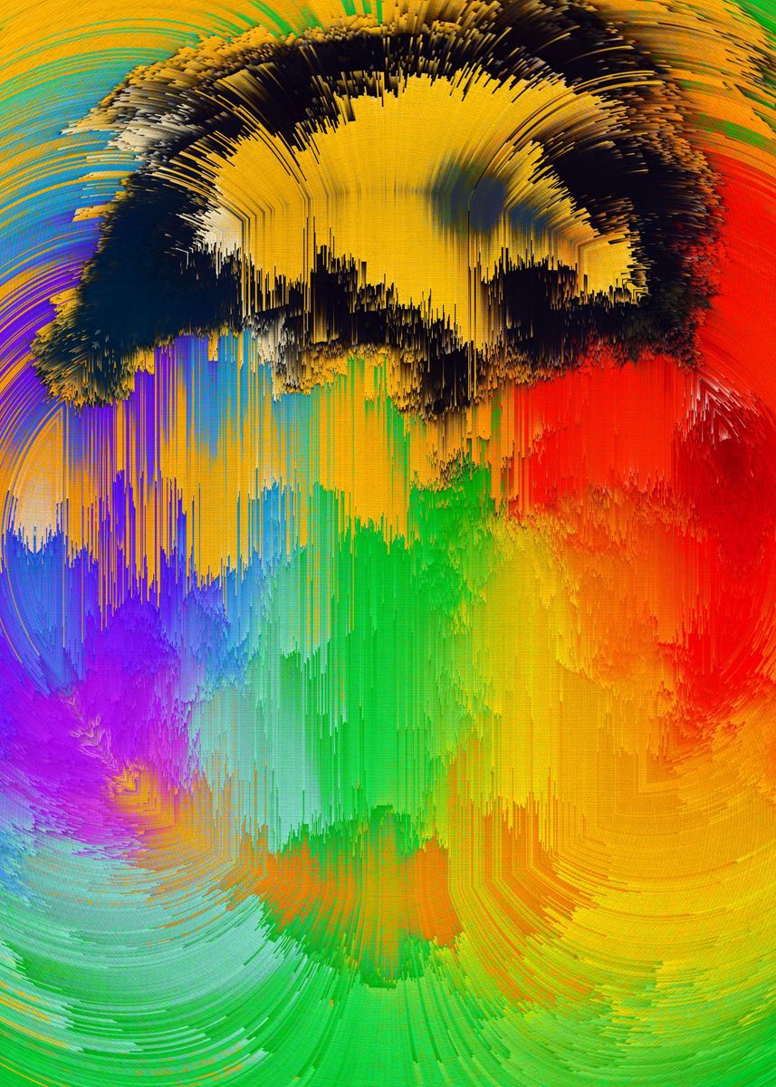 'Abstract Glitch Art 15' Poster by 1x Merch | Displate