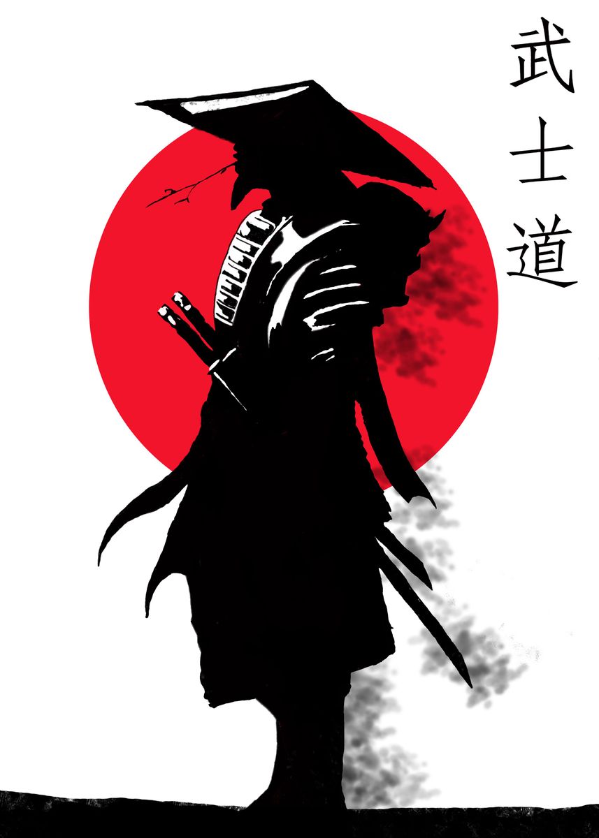 'samurai number tree' Poster, picture, metal print, paint by luigi ...