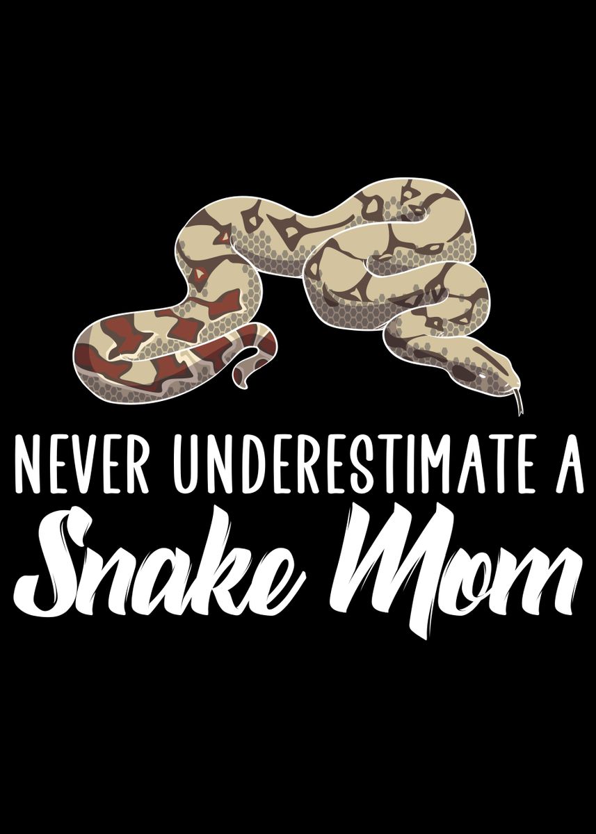 'a snake mom' Poster, picture, metal print, paint by Andreas ...
