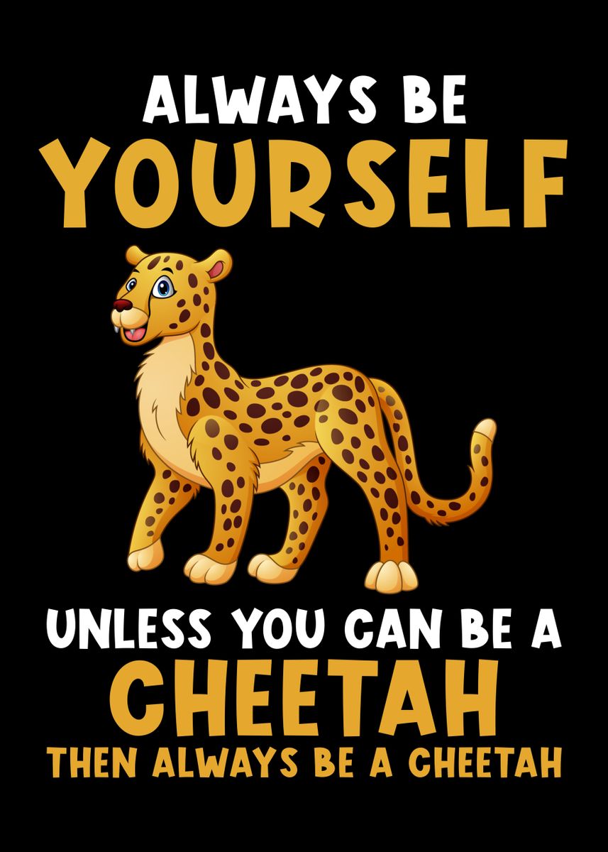 'Cheetah Saying Funny' Poster by schmugo | Displate