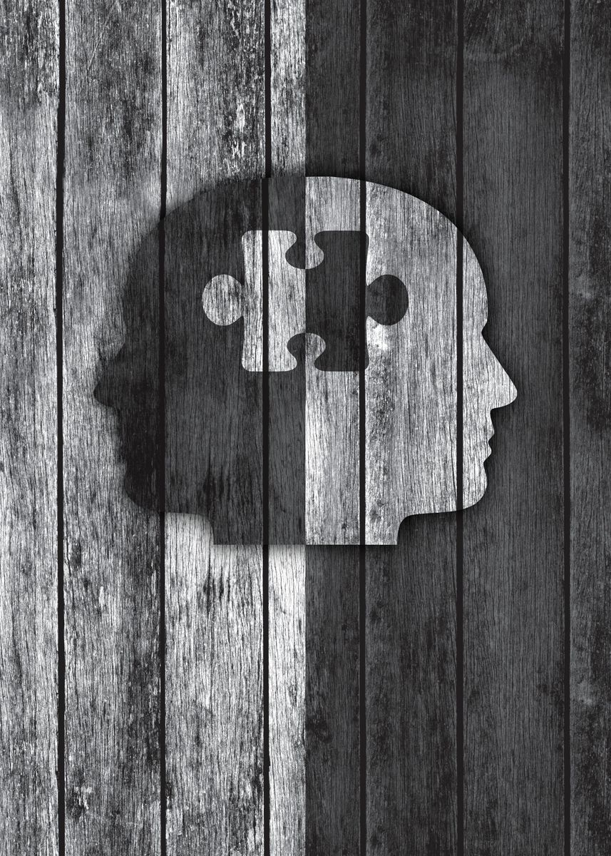 'Puzzled thoughts' Poster, picture, metal print, paint by str8edgedude ...