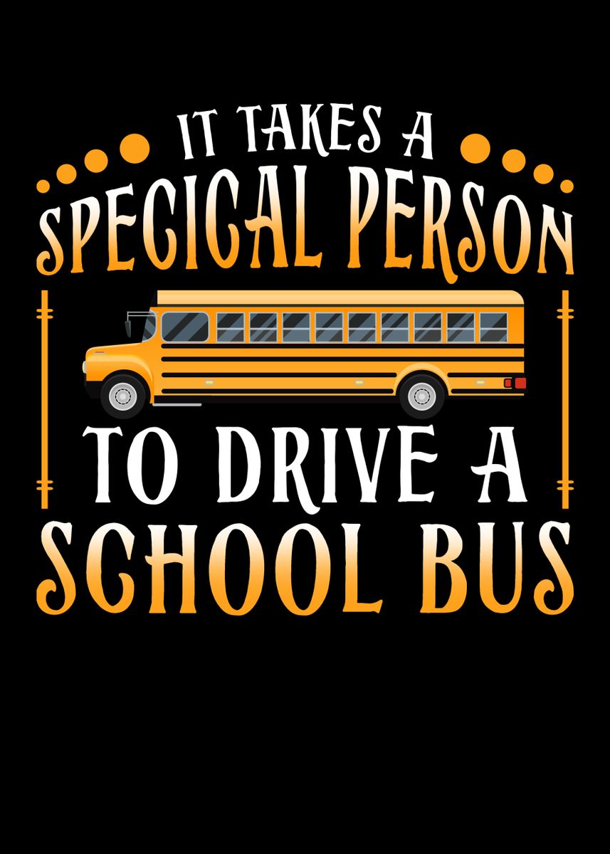 'Bus Design For School Bus' Poster by Statements | Displate