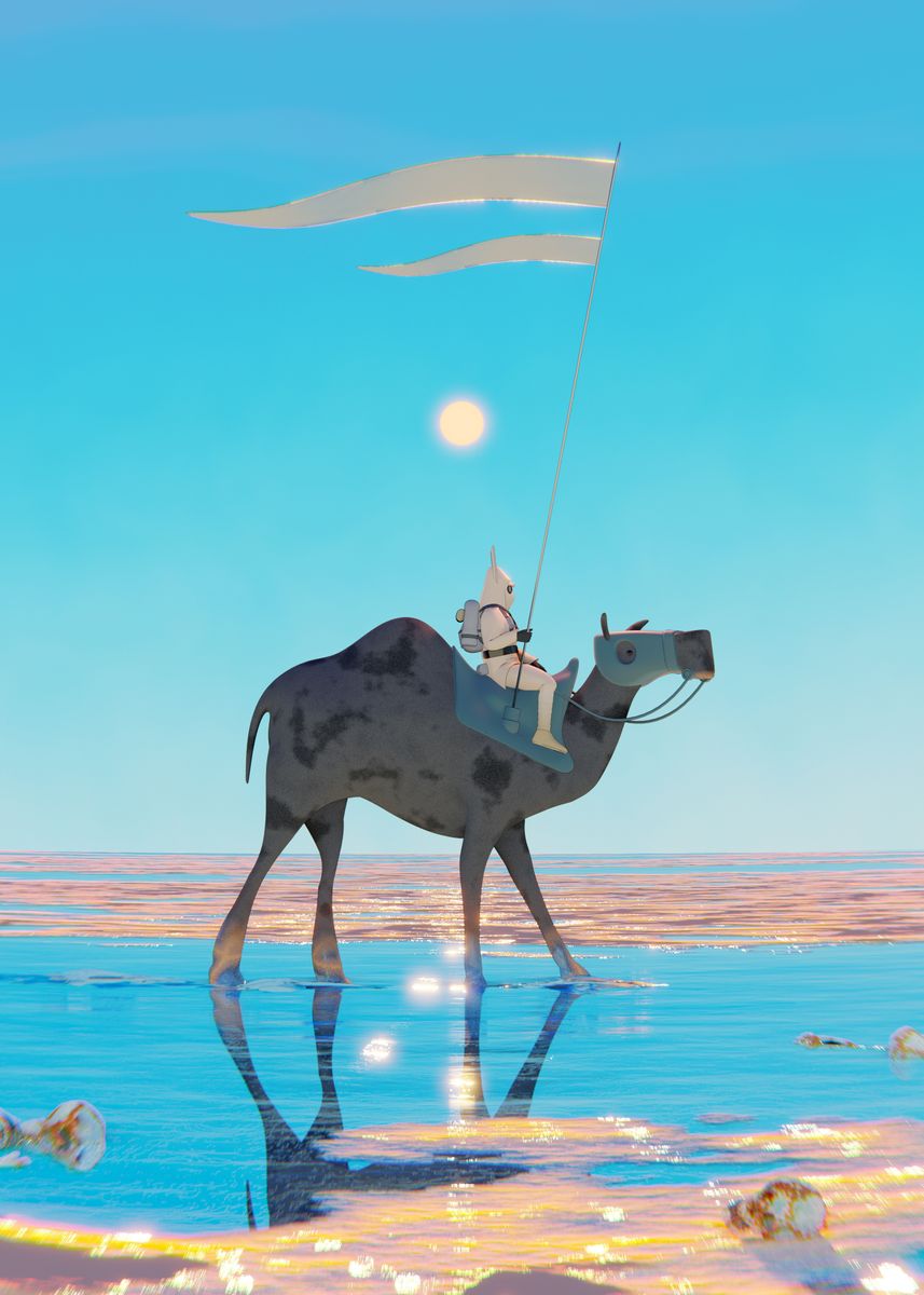 'Salt flats' Poster, picture, metal print, paint by Ali Hoff | Displate