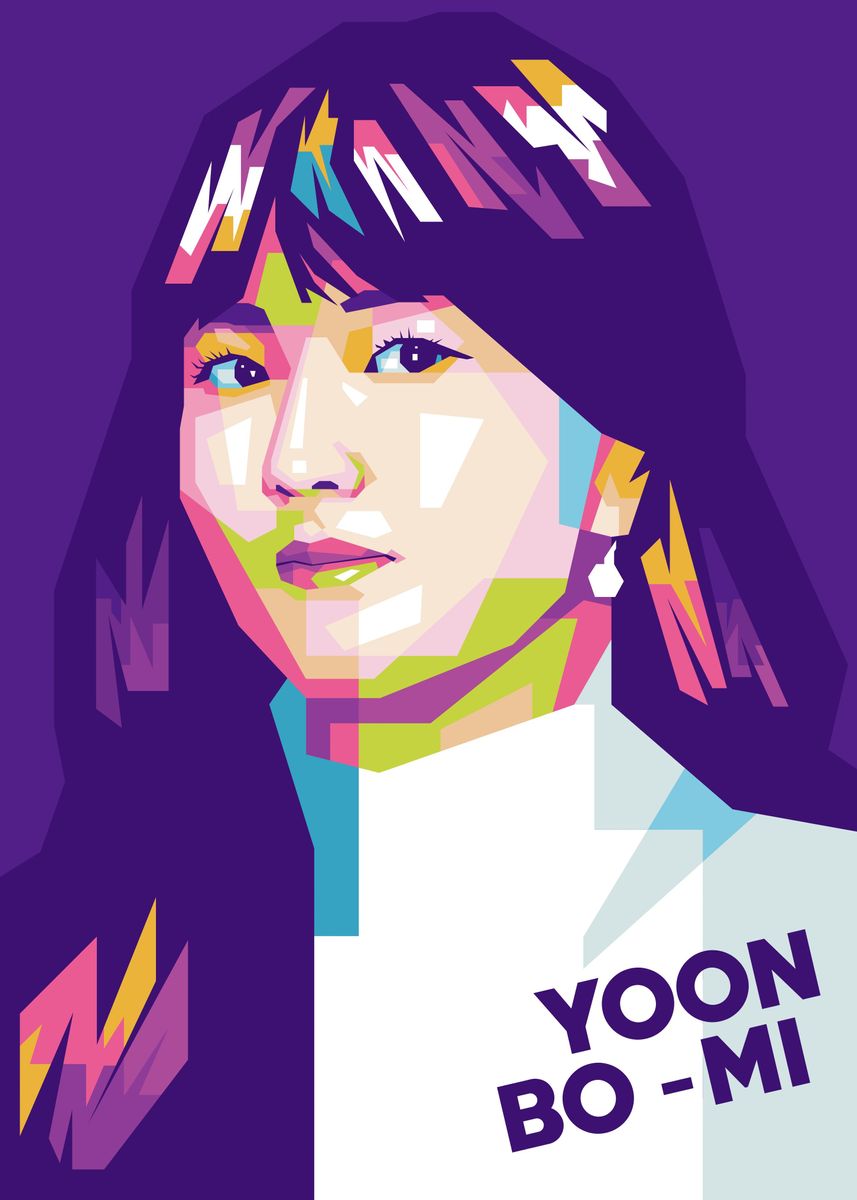 'APINK YOON BOMI' Poster, picture, metal print, paint by Rochefort ...