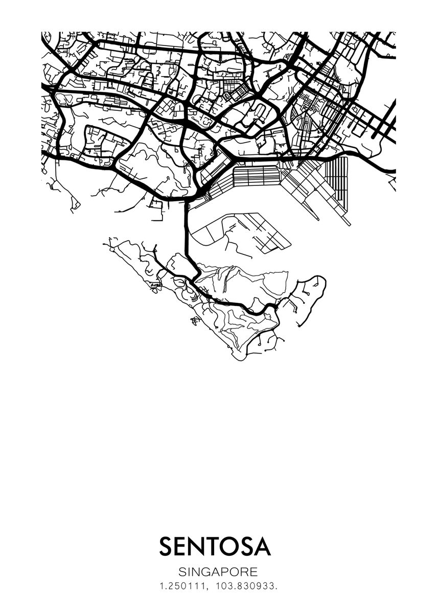 'Sentosa Singapore' Poster by Aliigal Artwork | Displate