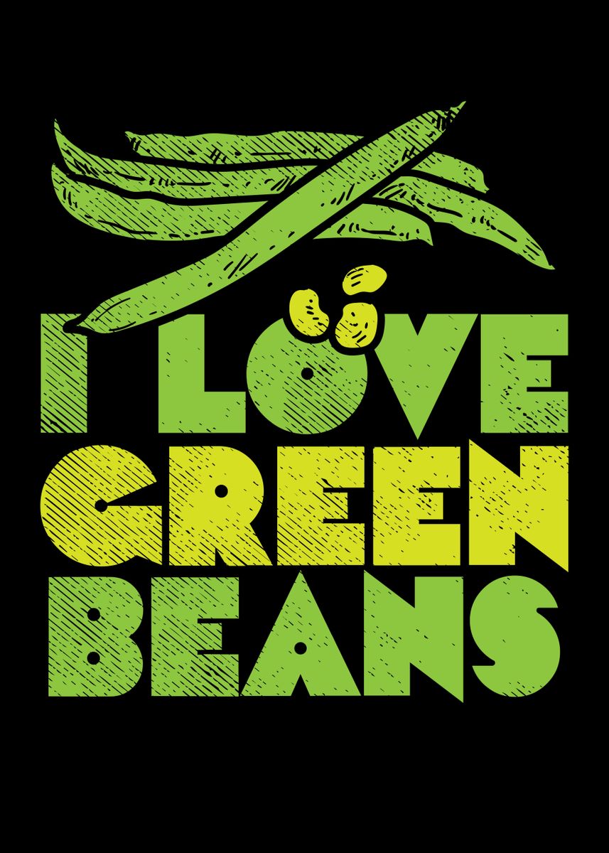 'Green Beans' Poster by Shiva121 | Displate