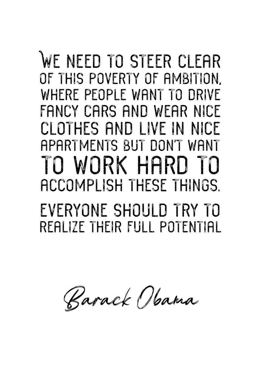 'Barack Obama Quote 7' Poster by Quoteey | Displate