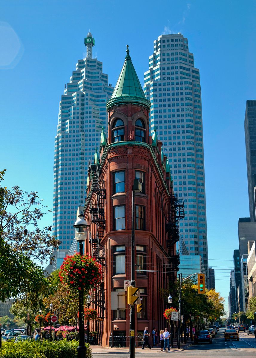 'Flat Iron with TD building' Poster, picture, metal print, paint by ...